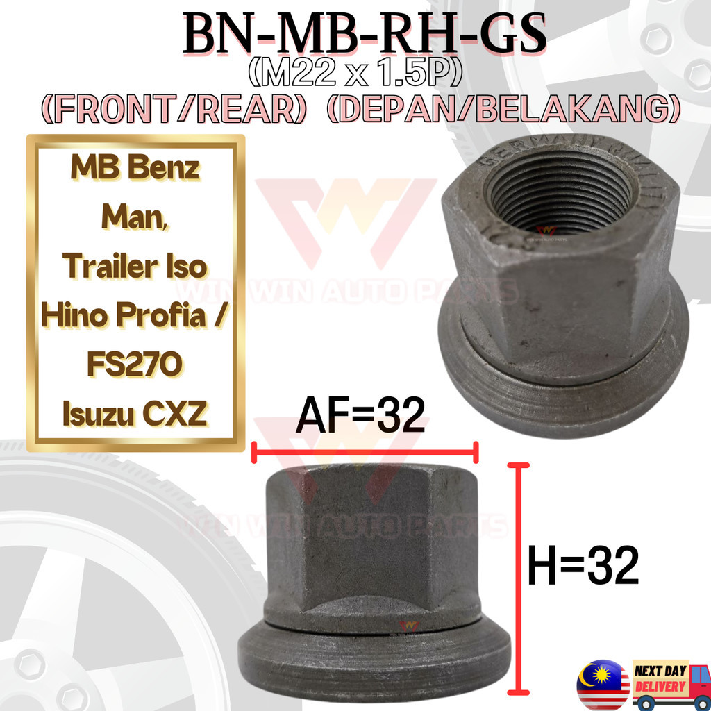 BN-MB-RH-GS MB Benz/ Man/ Trailer Iso/ Hino Profia/ FS270/ Isuzu Cxz ...