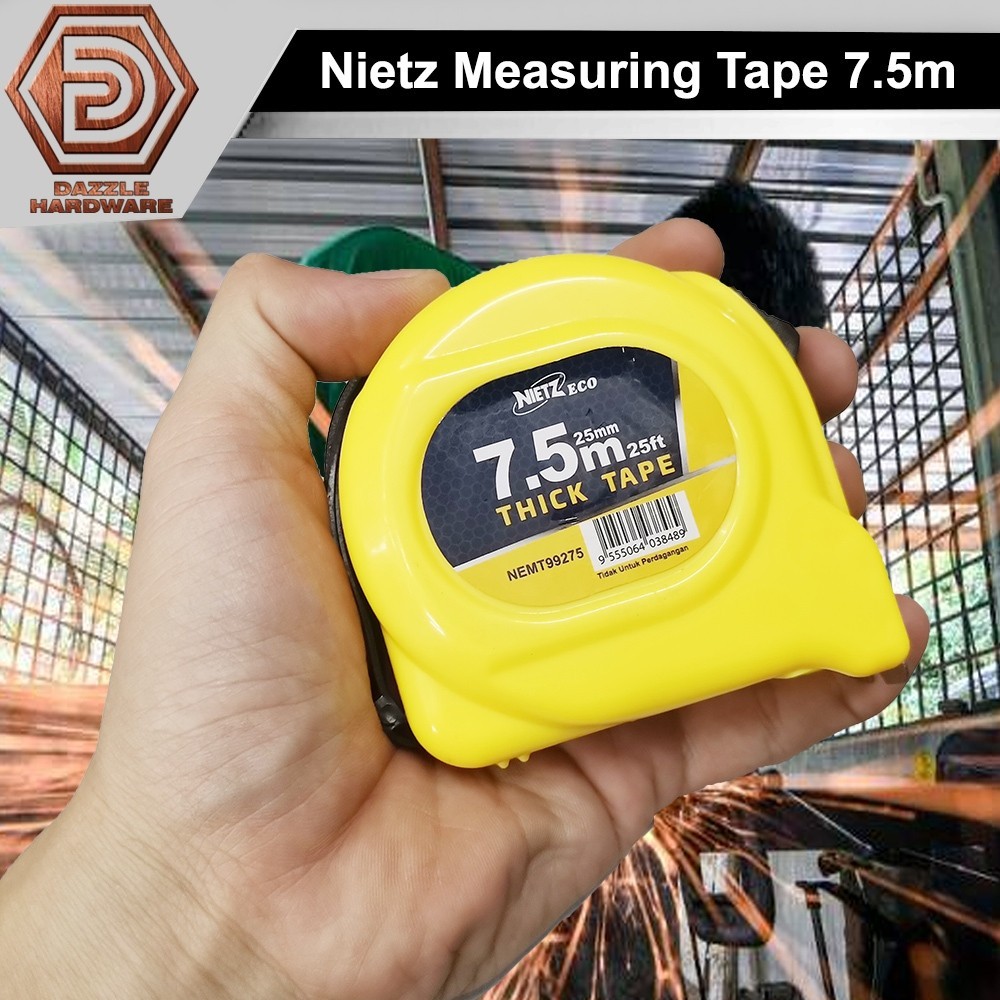 Nietz measuring tape 7.5m (25ft) tali ukur 7.5meter measure tape besi ...