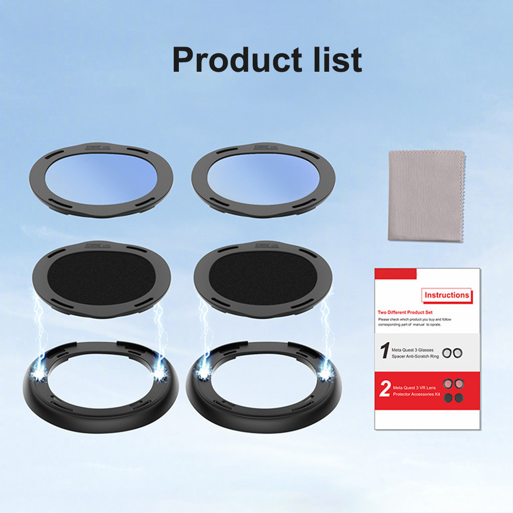 Magnetic Lens Protection Frames and Blue Light-Blocking Lenses VR Lens ...