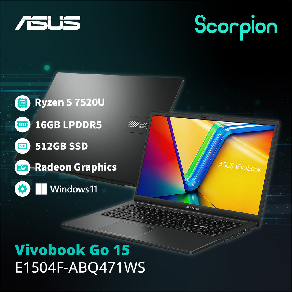 Asus Vivobook Go 15 E1504F-ABQ471WS Laptop（Aeon Credit Services-36 ...