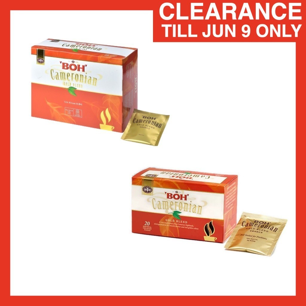 (FRESH BATCH) EW Boh Cameronian Gold Blend Teabags 20’s/ 60’s Teh Boh ...