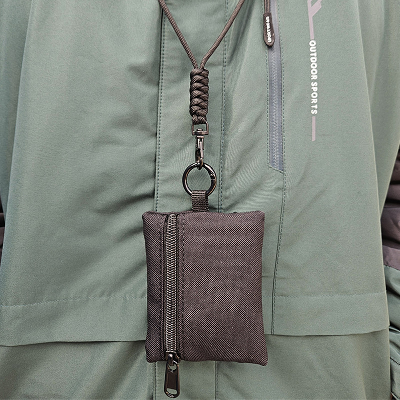 Outdoor Halter Small Bag Coin Purse Card Holder Canvas Small Wallet ...