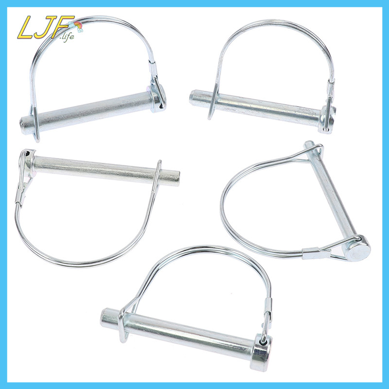 LJF Heavy Duty Marine Trailer Coupler Safety Pin D Ring Round Arch ...