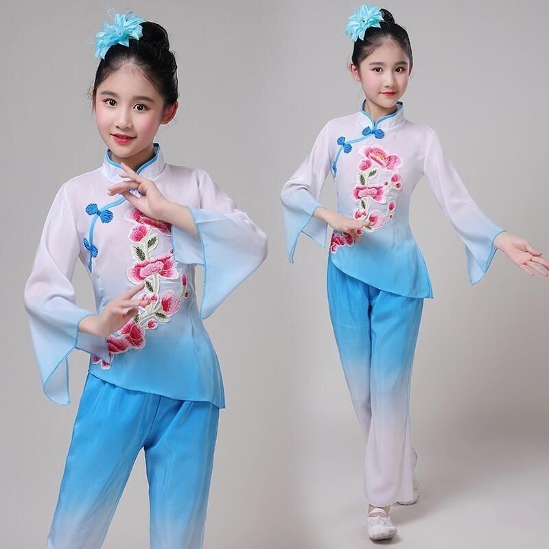 June 1st Children's Day Classical Dance Yangge Costume Folk Dance ...