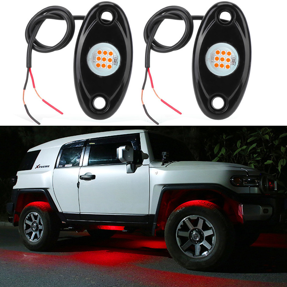 LED Rock Lights Kit for Offroad Truck Car Atmosphere Lamp Neon Bottom ...