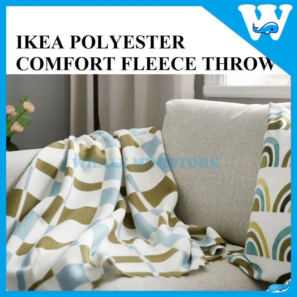 IKEA POLYESTER COMFORT SOFT FLEECE THROW BLANKET 120X160CM / SELIMUT ...