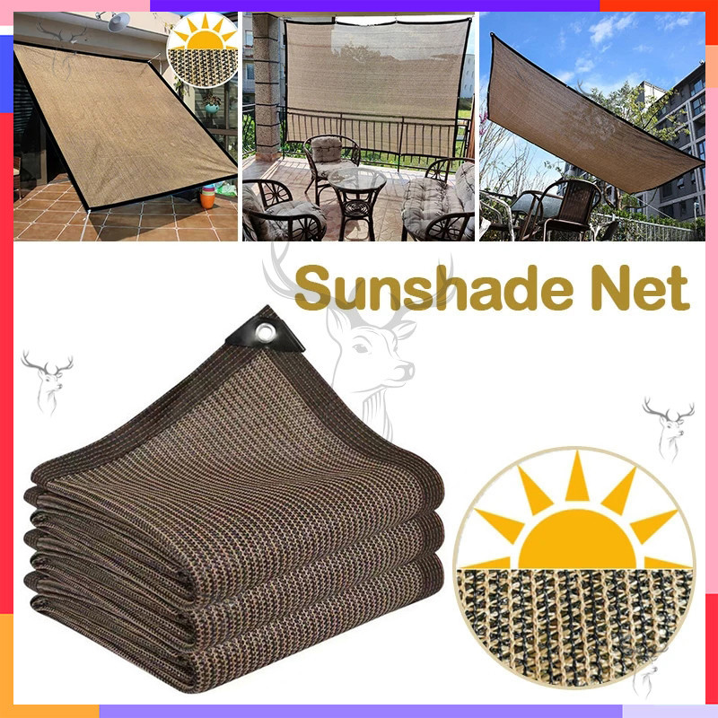 Sun Shade Net Outdoor Camping Tent Shading Sail Garden Pergola Anti UV ...