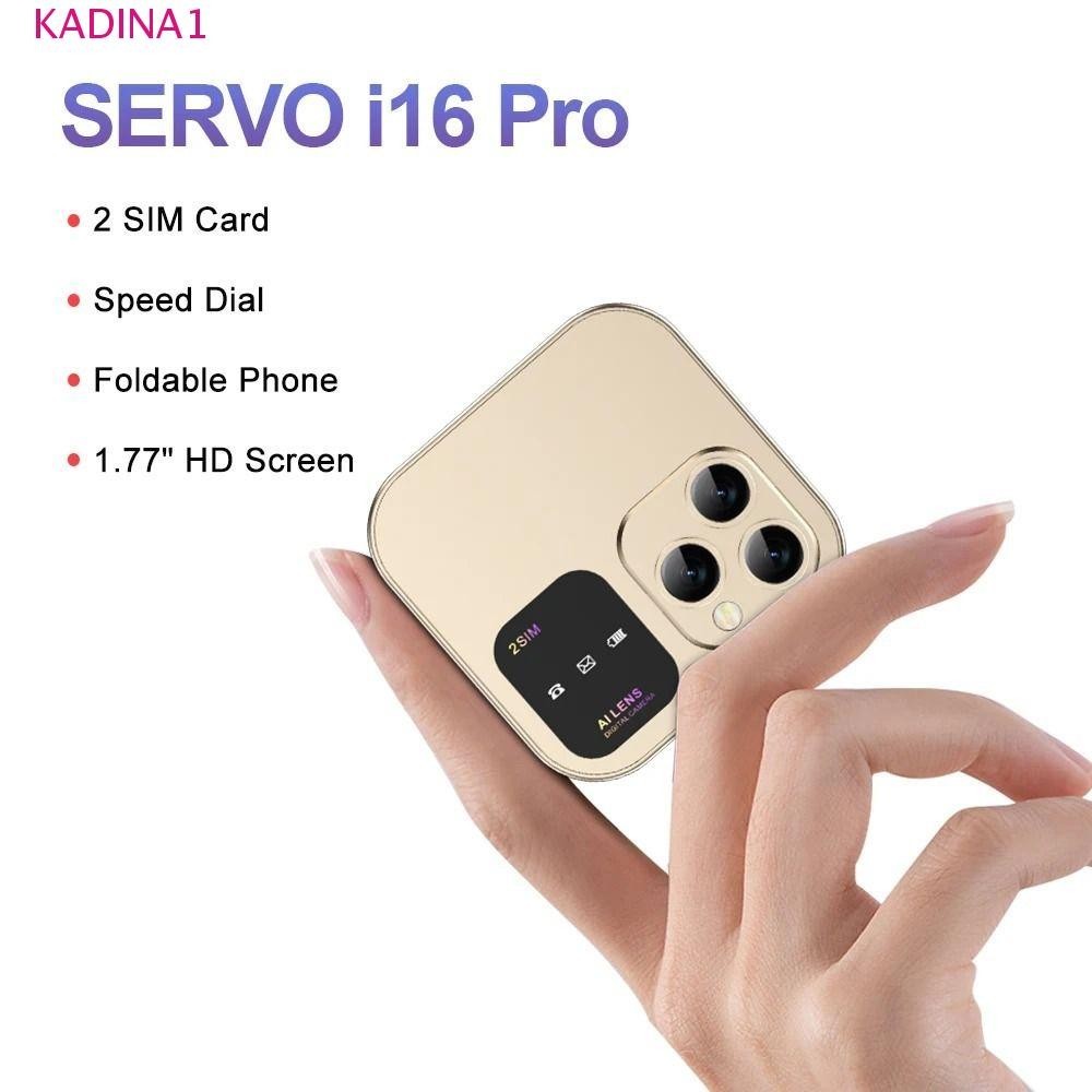 KADINA Mini Flip Mobile Phone, 2SIM Card Voice Flip Foldable Phone ...