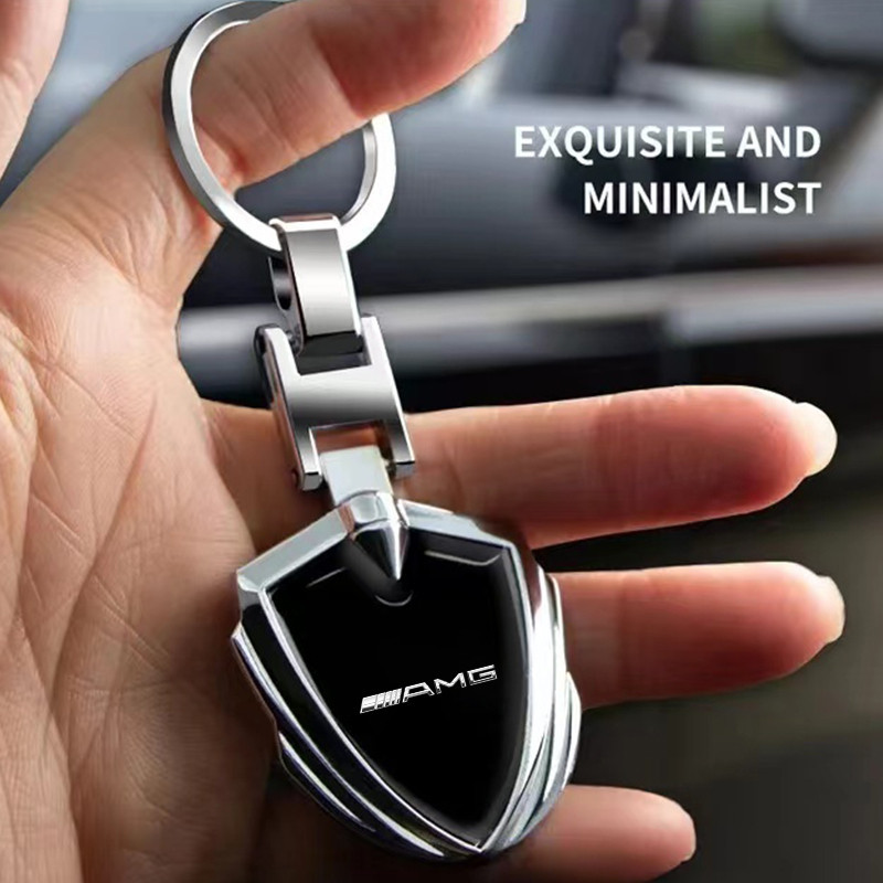 Car Styling 3D Metal Key Rings Car Logo Fashion Keychain For Mercedes ...