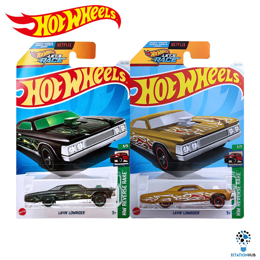 Hot Wheels HW REVERSE RAKE Layin' Lowrider | Hotwheels Car Collector ...