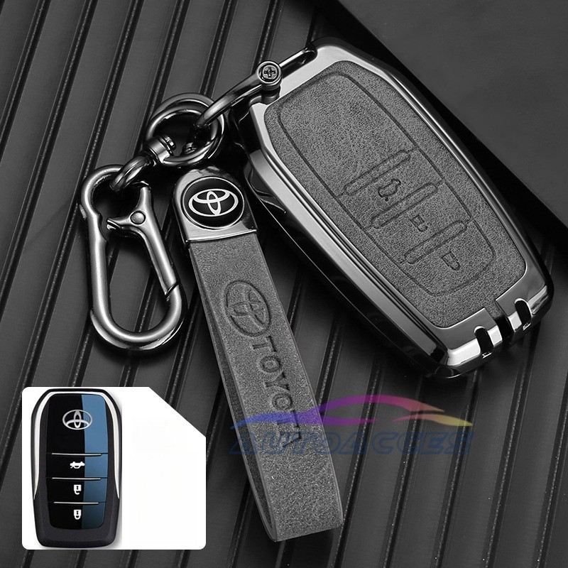 Remote Key Cover Keybox For Toyota Fortuner CHR Prado Camry Avalon RAV4 ...