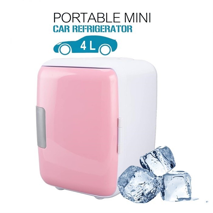 4L Mini Car Refrigerator - Cold & Warm | Portable Small Fridge for Car ...