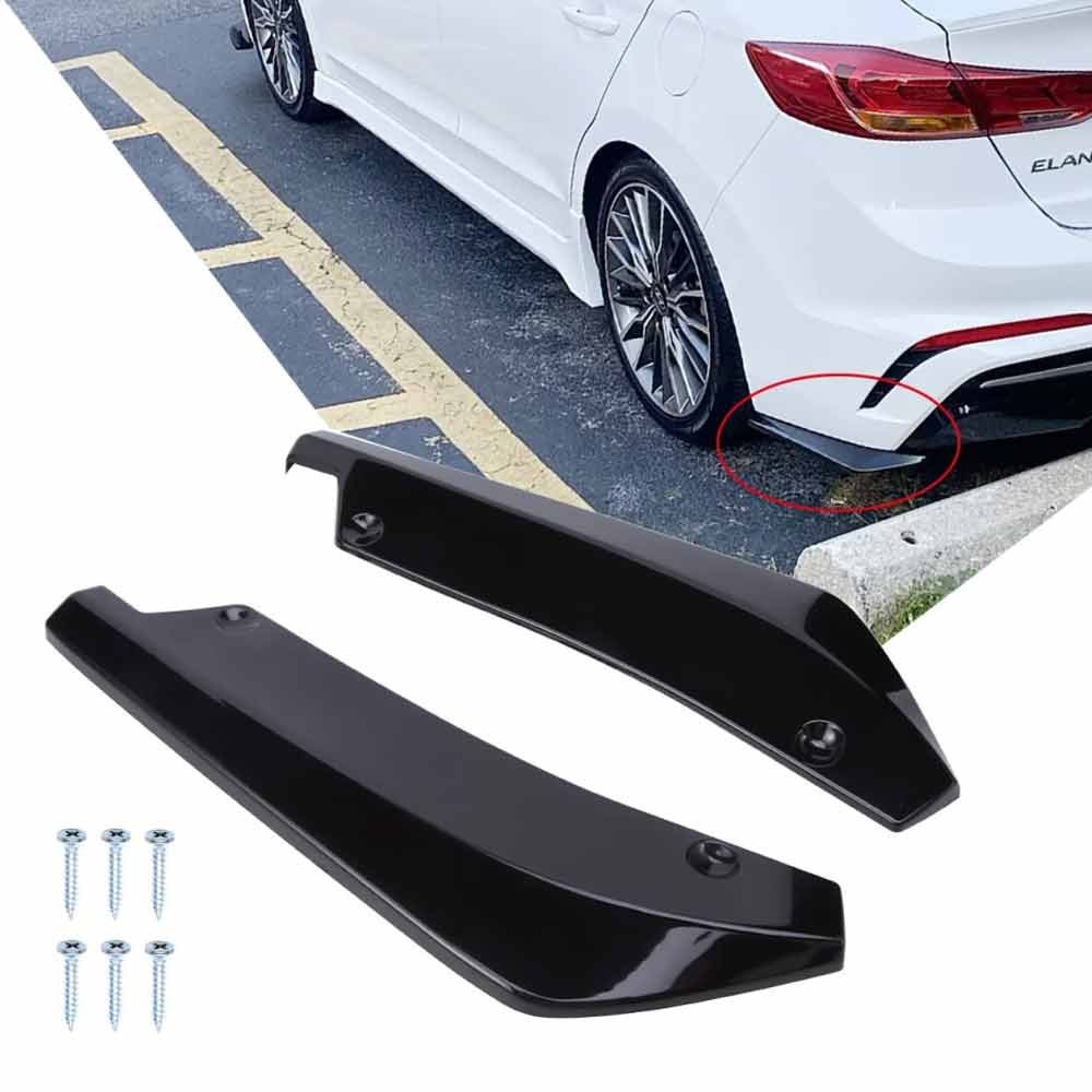 For Gloss Rear Bumper Diffuser Splitter Bumper Canard Lips | Shopee ...