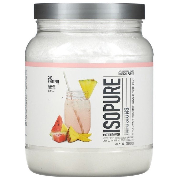 Isopure, Protein Powder Infusions, Tropical Punch, 14.1 oz (400 g ...