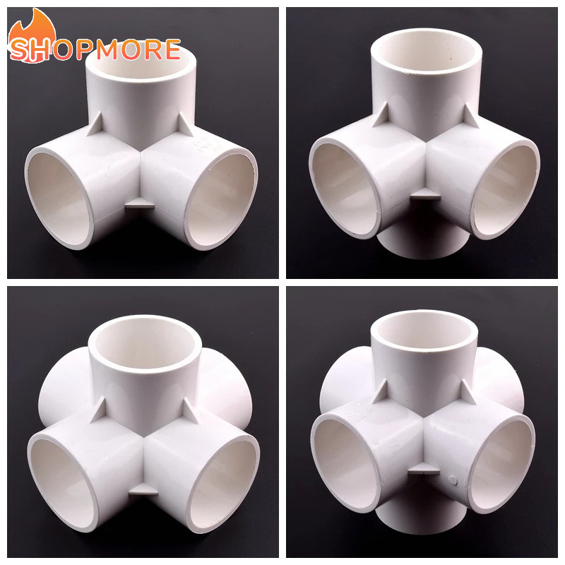 20-32MM 3D 3/4/5/6 WAY Cross Joint Fitting Elbow Connector DIY PVC Socket Pipe PVC Hydroponic ...