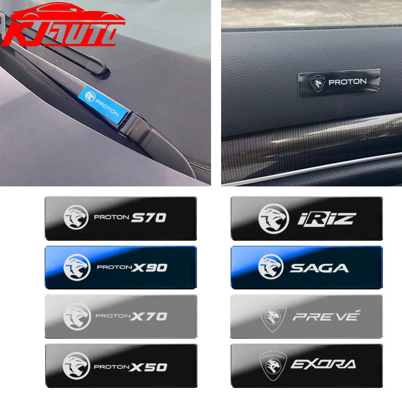 4pcs Proton Car Body Fender Side Metal Emblem Sticker Auto Window ...
