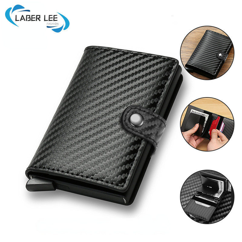 LABER LEE Card Holder Wallet for Men Rfid Smart Metal Thin Slim Pop Up ...