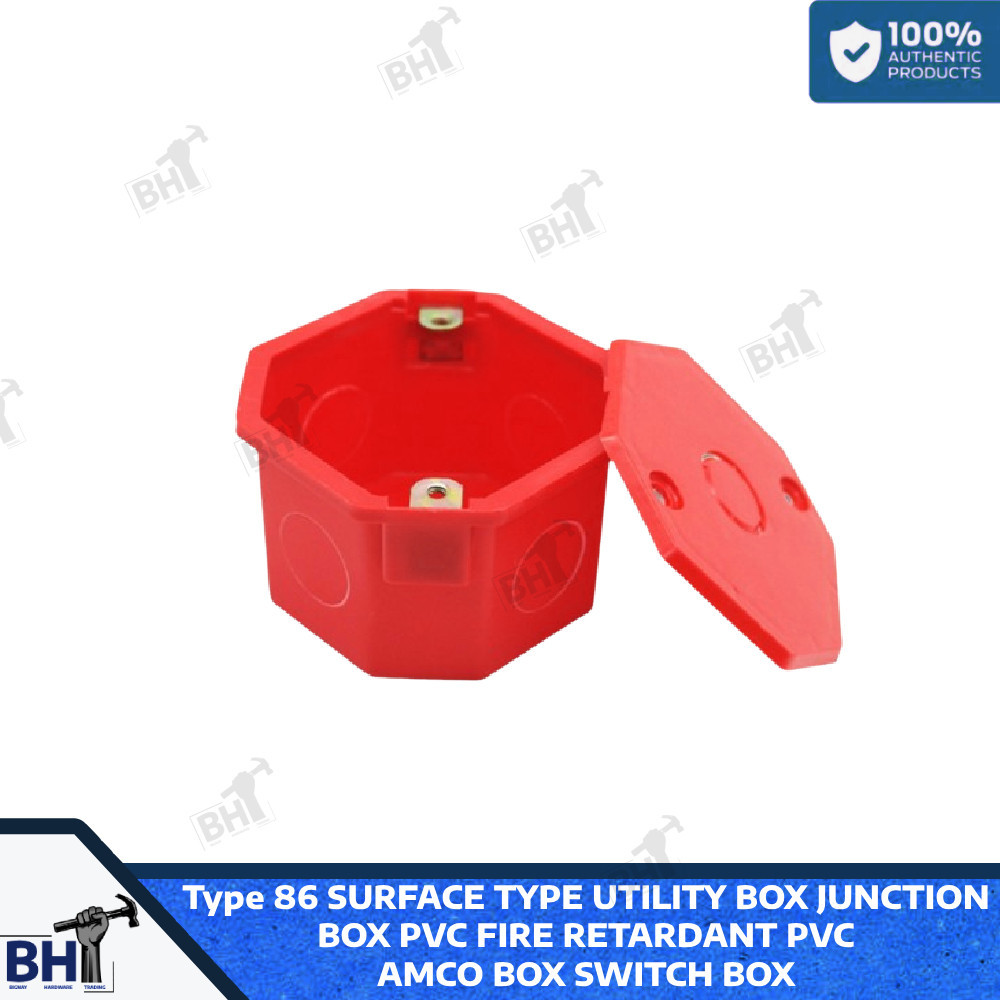 BHT || SURFACE TYPE UTILITY BOX JUNCTION BOX PVC FIRE RETARDANT PVC ...