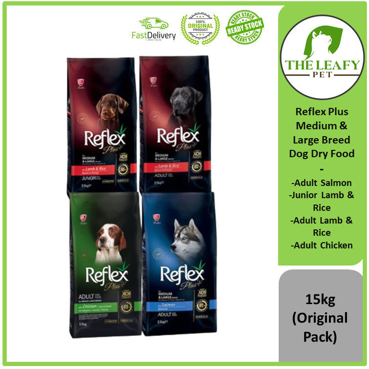 (DOG) Reflex Plus Medium & Large Breed Dog Dry Food (Adult Salmon ...