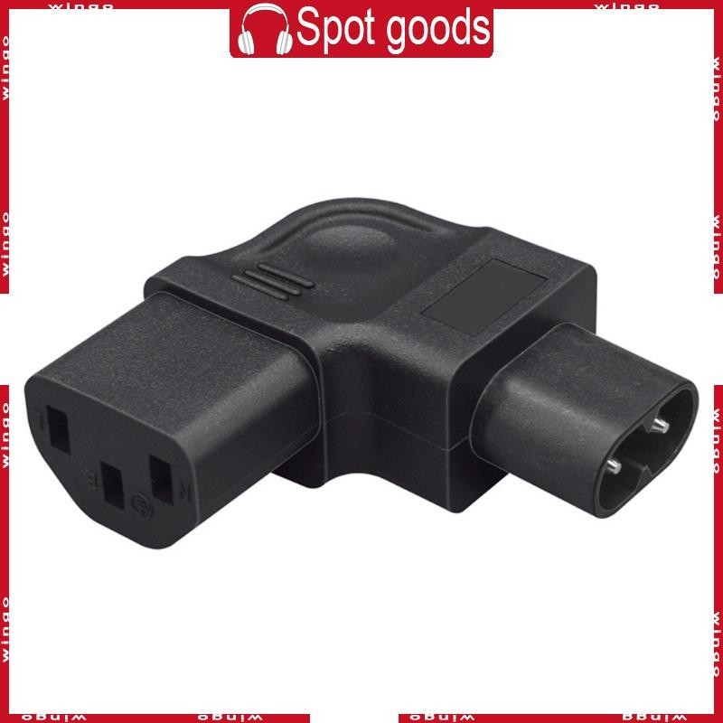 WIN IEC320 C8 to C13 Rightward Bend Power Plug Figure 8 Shape Male to ...