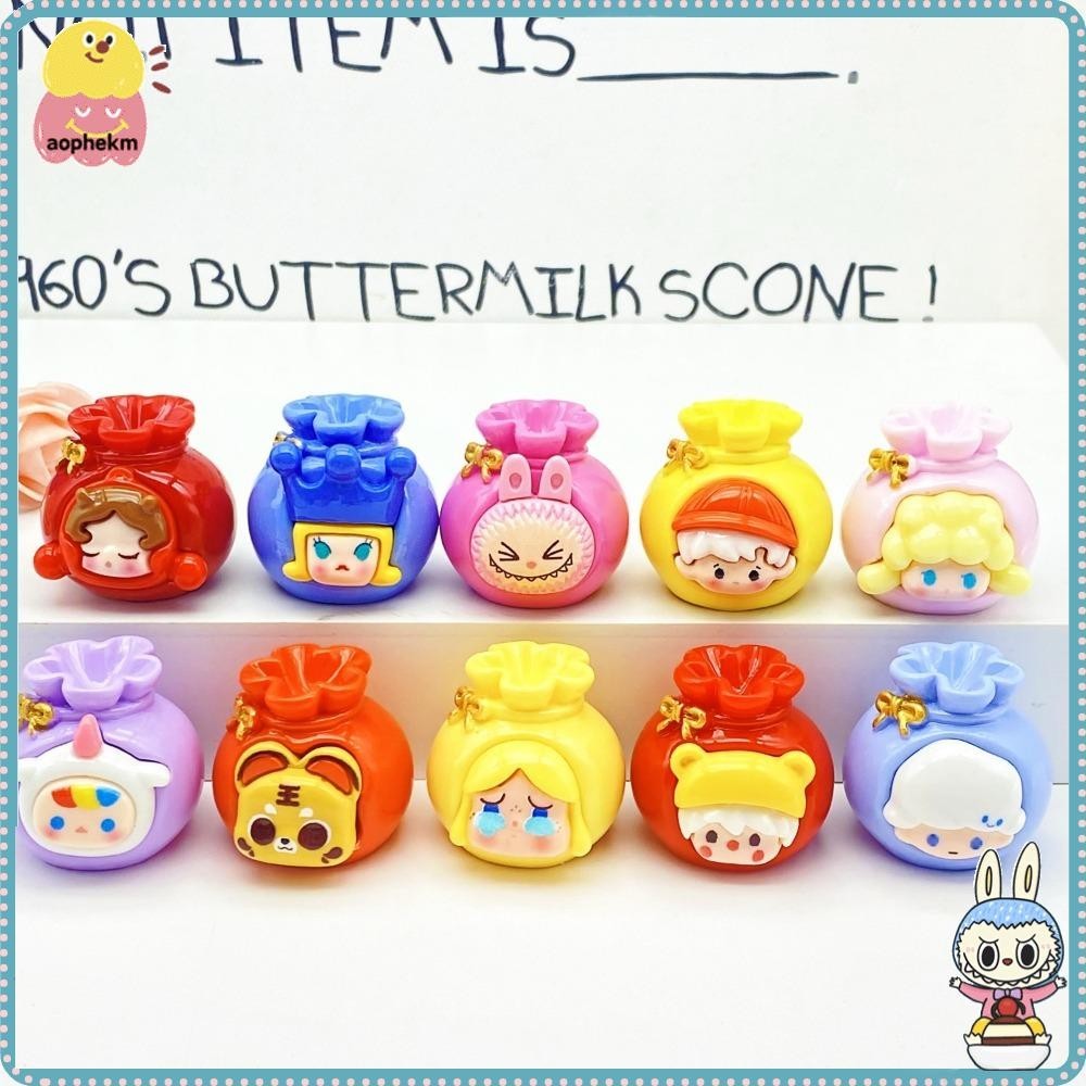 AOPHEKM Box, POPMART Pop Bean MOLLY Labubu CRYBABY Anime Cartoon Figure ...