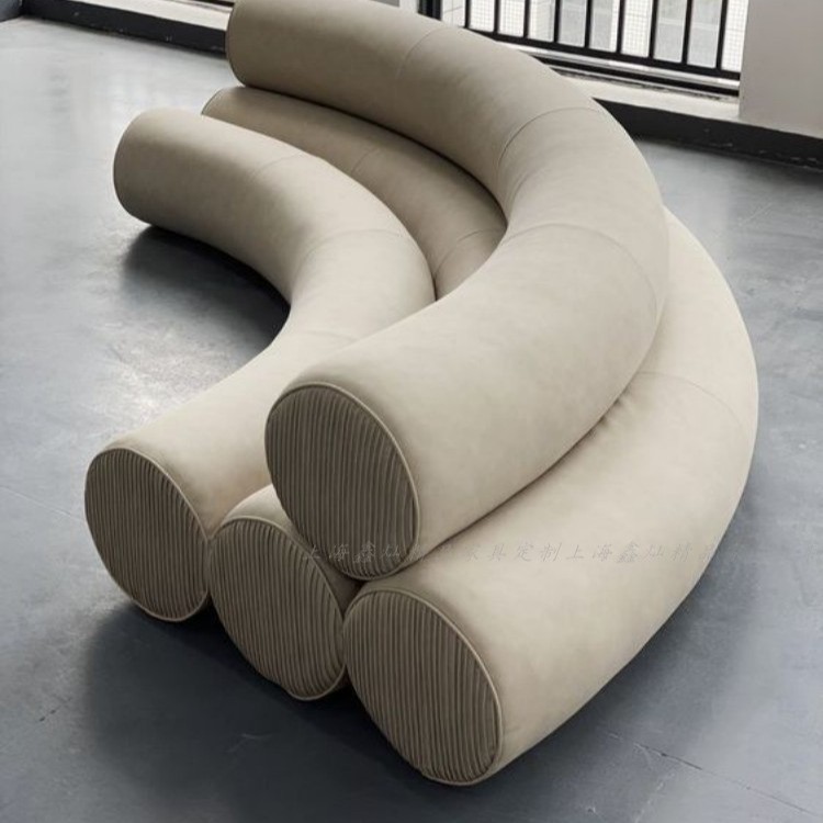 High-Profile Figure Rainbow Arc Sofa Multi-Person Leisure Minimalist ...