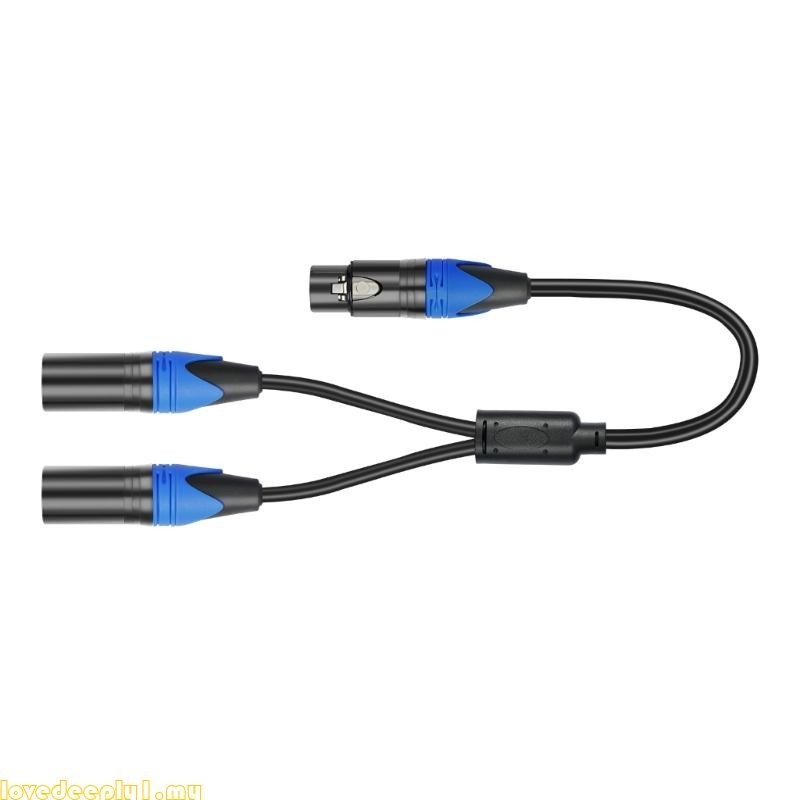 Love Upgraded Splitters Cable Microphones Y Cable Female to Double Male ...