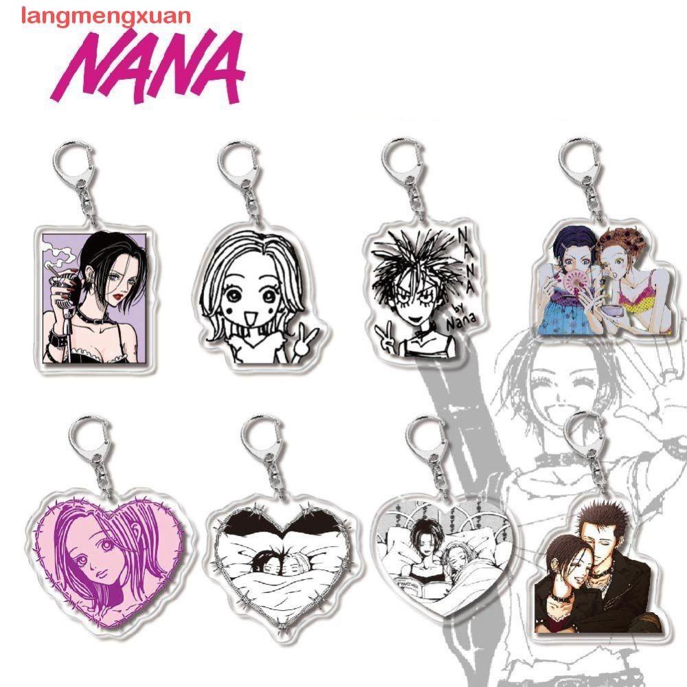 LANGMENGXUAN NANA Keyring, Acrylic Osaki NANA Acrylic Keychain, Figures ...