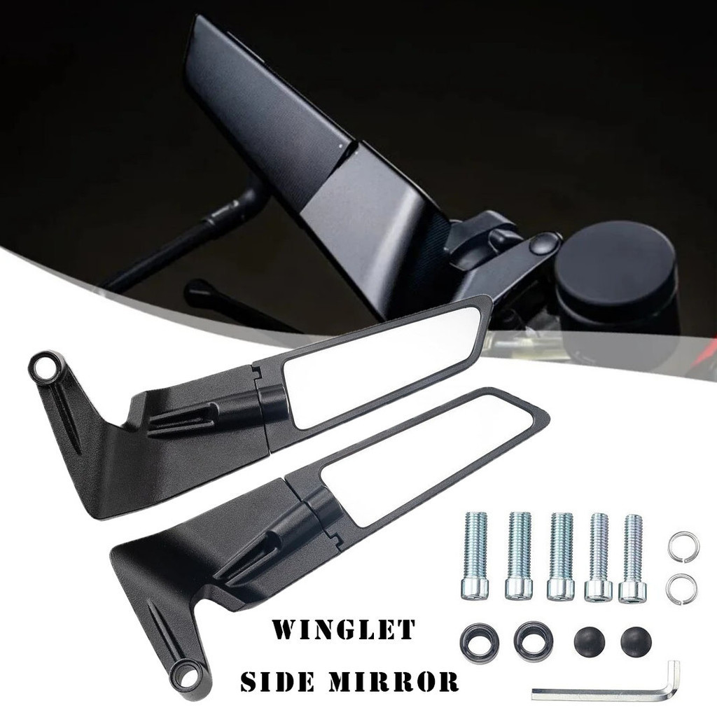 Motorcycle Side Mirror Winglet Design Y15 / Y16 / Xmax / ADV / Husky ...
