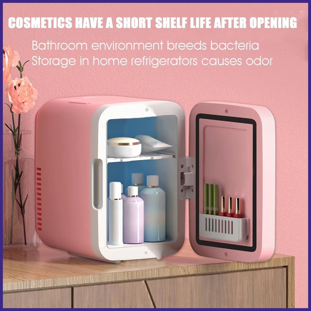 Compact Car Refrigerator Skincare Cosmetic Fridge Thermoelectric Cooler ...