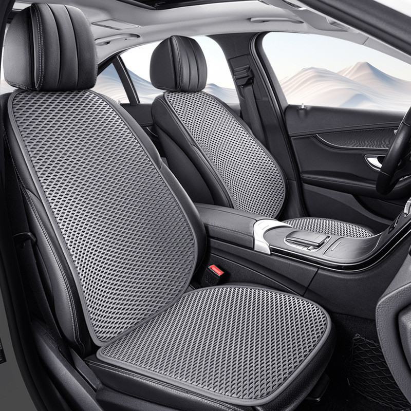 New Style Big Mesh Car Seat Cover Cotton Cushion ventilation Ice Silk ...