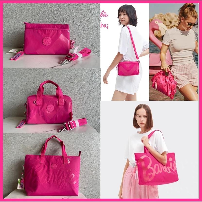 Kipling New Style Joint Barbie Series Pink Shoulder Bag/Fashion Barbie ...