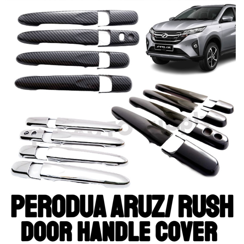 Perodua ARUZ / RUSH Door Handle Cover 4 Doors/1set ( Carbon Fiber ...