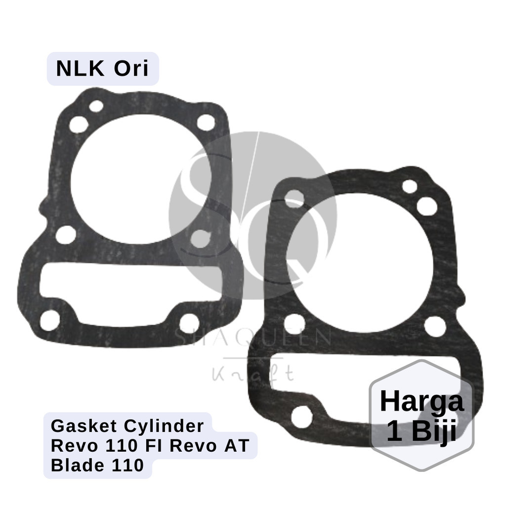 Gasket Block Gasket NLK Ori Honda Revo FI AT Blade 110 (Original ...
