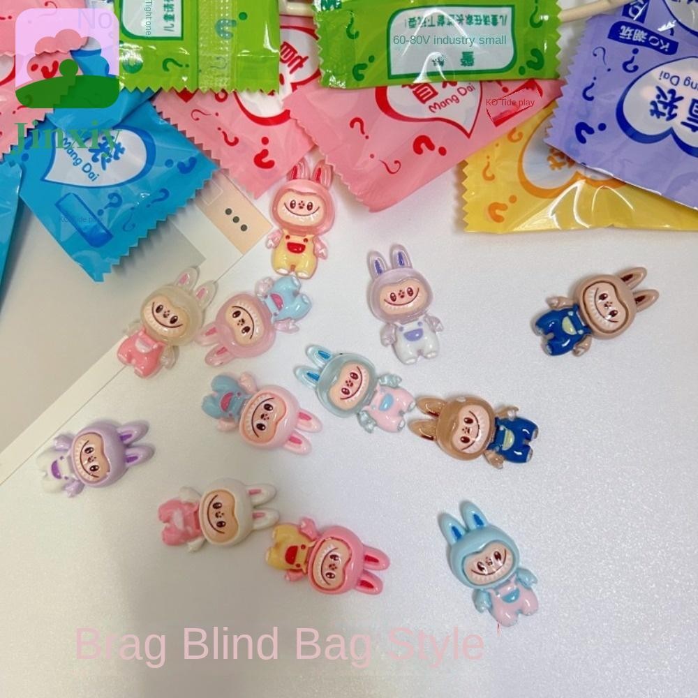 JINXIY 20Pcs Mini Luminous Labubu Model, Luminous Light in The Dark ...