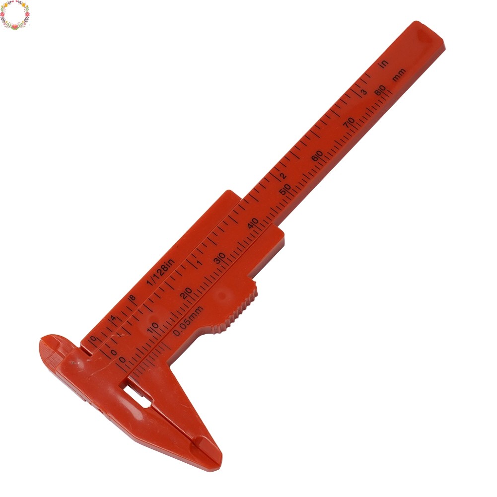 [HME] 0-80mm Plastic Sliding Vernier Caliper Gauge Measure Tool Double ...