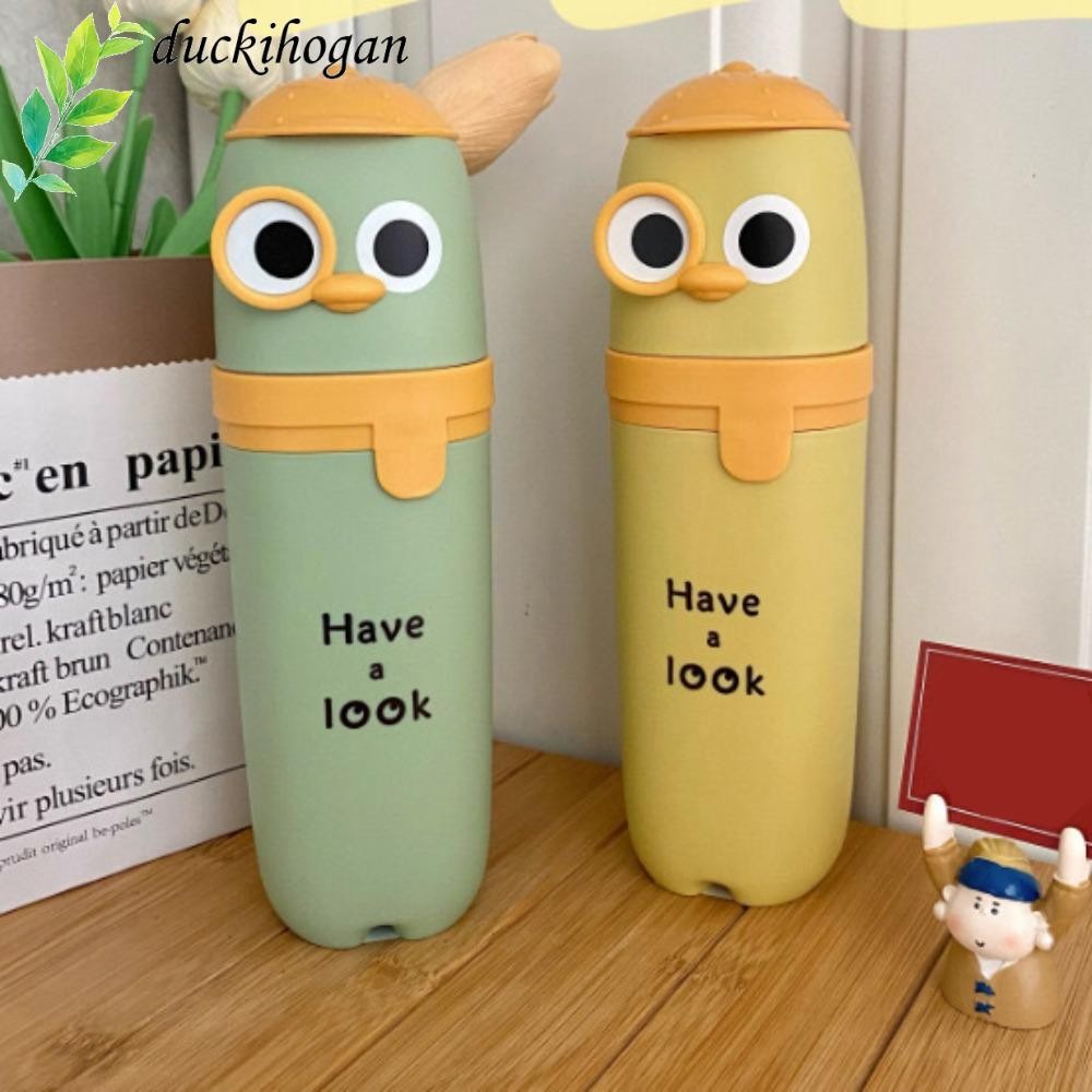 DUCKIHOGAN Mouthwash Box, Green/Yellow Plastic Toothpaste Box, Portable ...