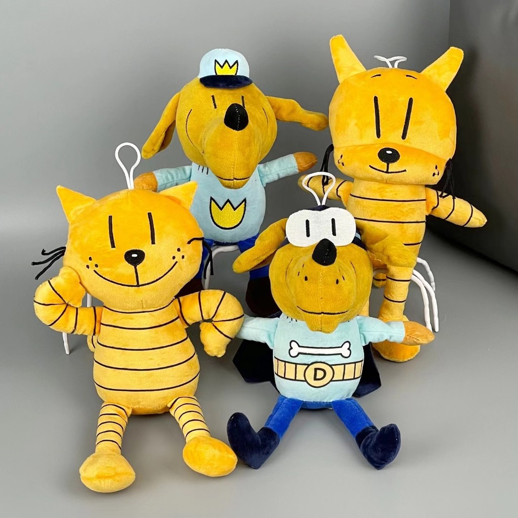 Dog Man Plush Doll Petey the Cat Chief Sarah Hatoff Butler Grampa ...