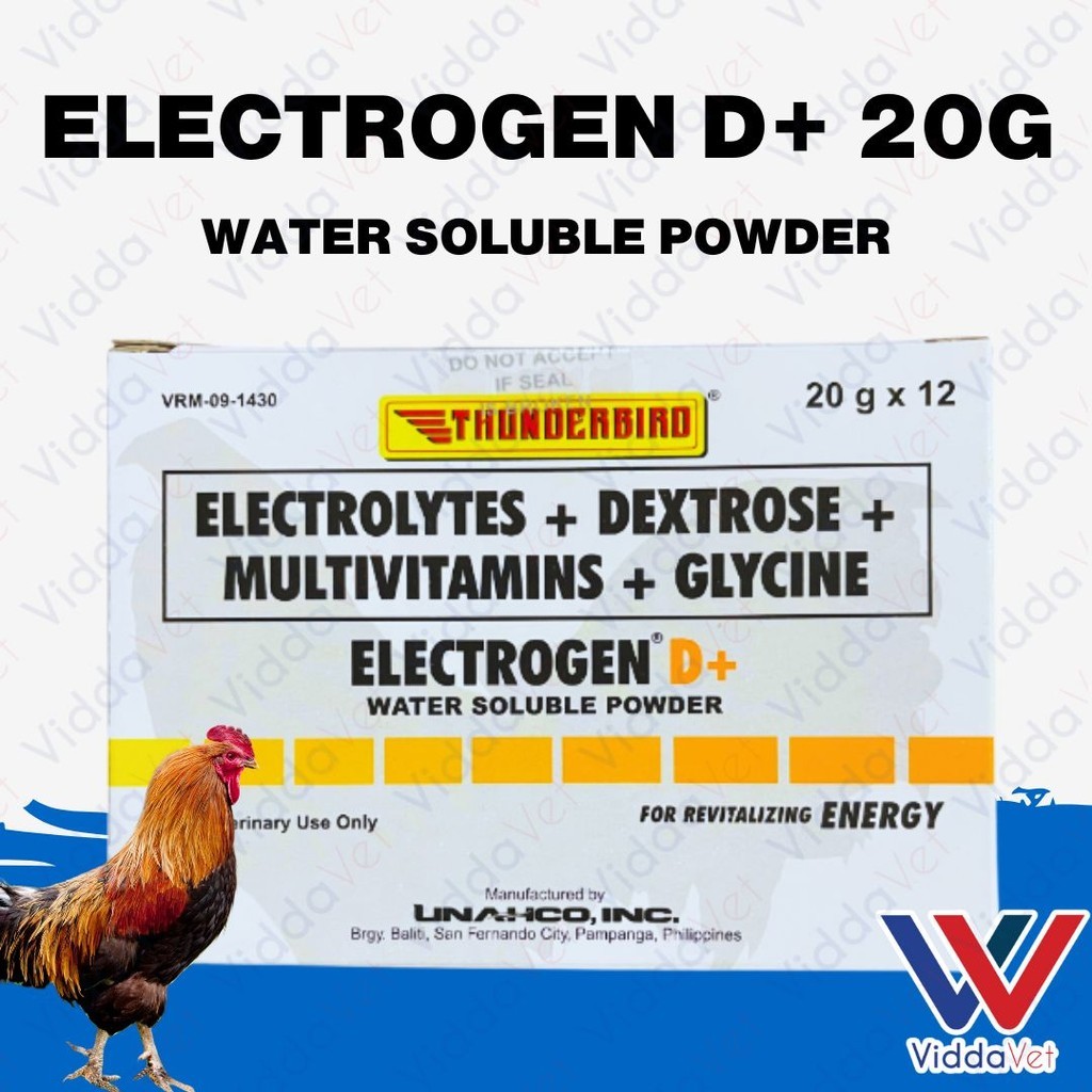 1box Electrogen D+ Multivitamin Electrolytes Thunderbird Electrogen D+ ...