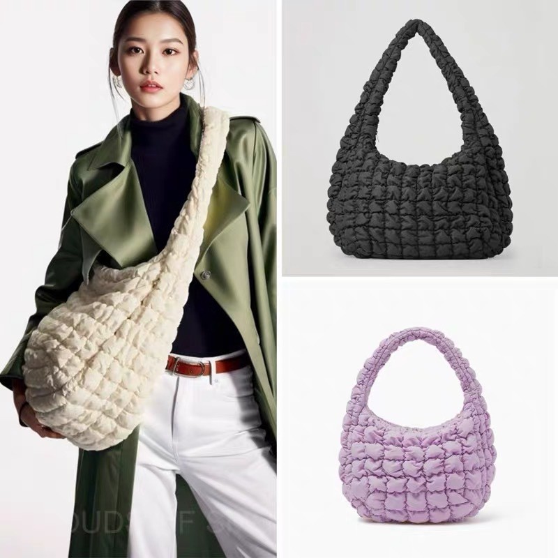 Korea Same Style Summer COS Cloud Bag Ladies Quilted Lazy Style ...