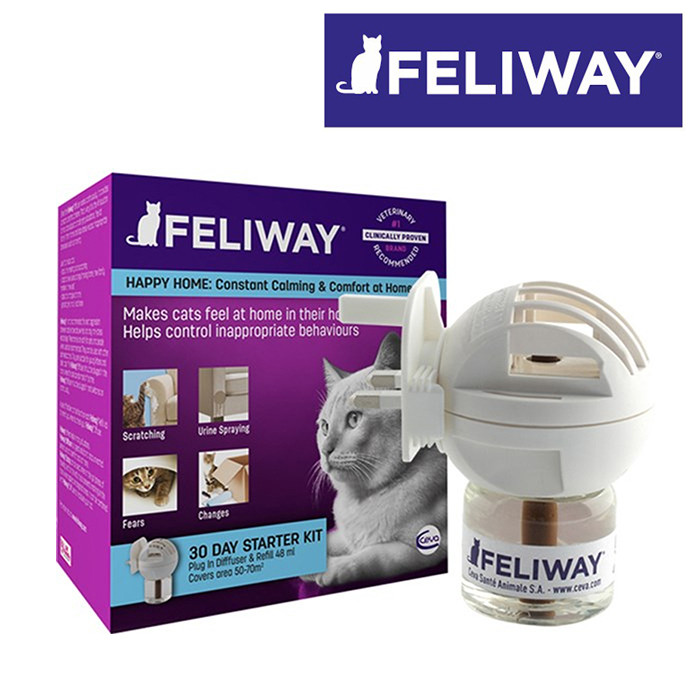 FELIWAY Classic Cat Calming Pheromone Starter Kit Diffuser 48ml ...