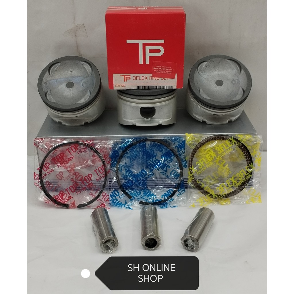 Piston Assy (TRIM)+Piston Ring (TP JAPAN) for Perodua Kelisa Kenari 1.0 ...