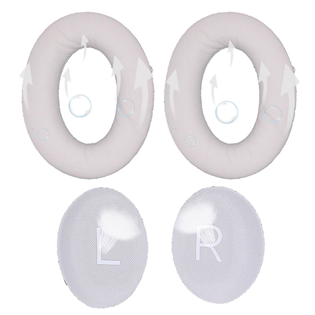 Protein Leather Headphone Covers with Snap - On Design, 4 Colors for ...