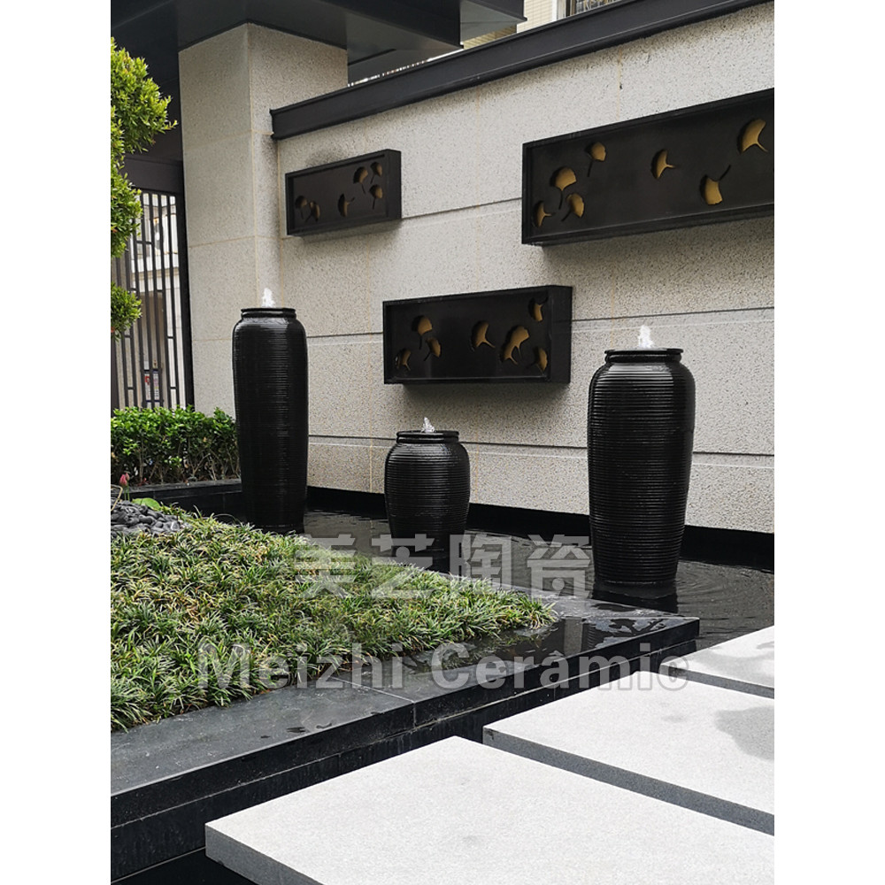 Cahaya Moden Mewah Menarik Kekayaan Pelembap Taman Kolam Ikan Pasu ...