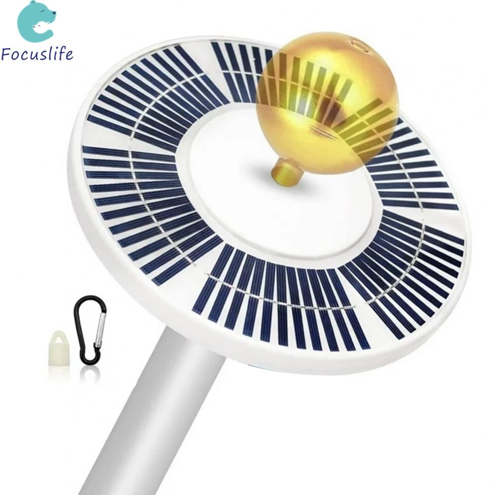 Illuminate Brightness Modes Solar Flag Pole Solar Panels Garden ...