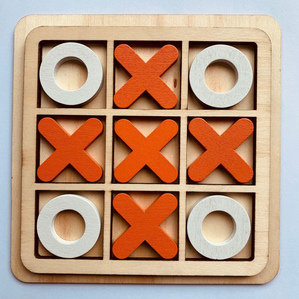 Children's Fun Tic Tac Toe Chess XO Chess Puzzle Student Wooden Chess ...