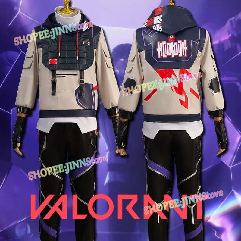 -JINN-Game VALORANT Cosplay Costume VALORANT ISO Uniforms Roleplay ...