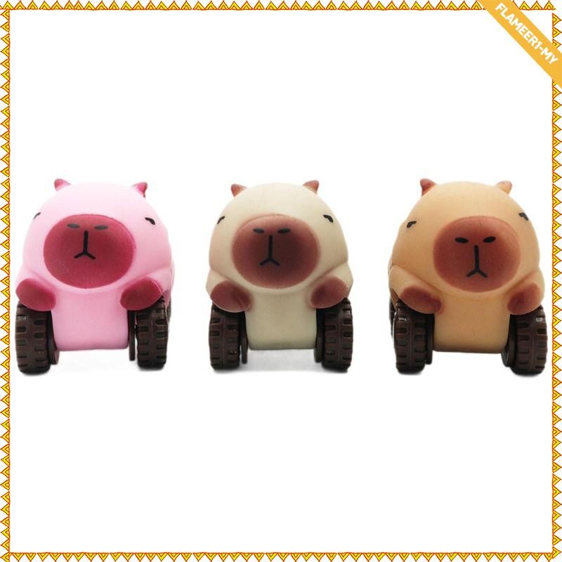 [flameer1] Capybara Pull Toy Sensory Fidget Car Toy Creative Cute Pull ...