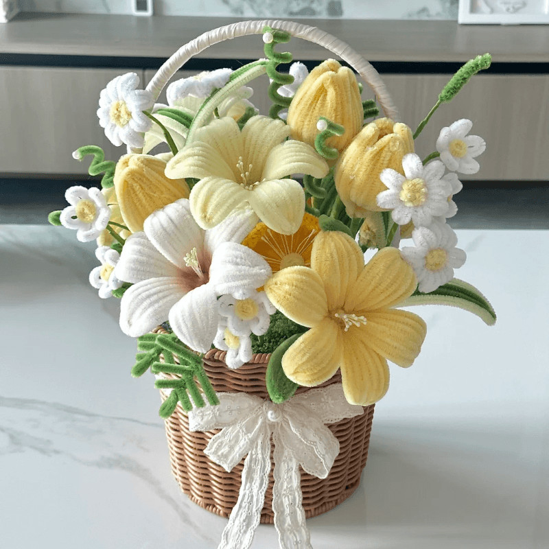 [Kayu Putar DIY Buatan Tangan] Hadiah Hari Lahir Kayu Putar Bakul Bunga ...