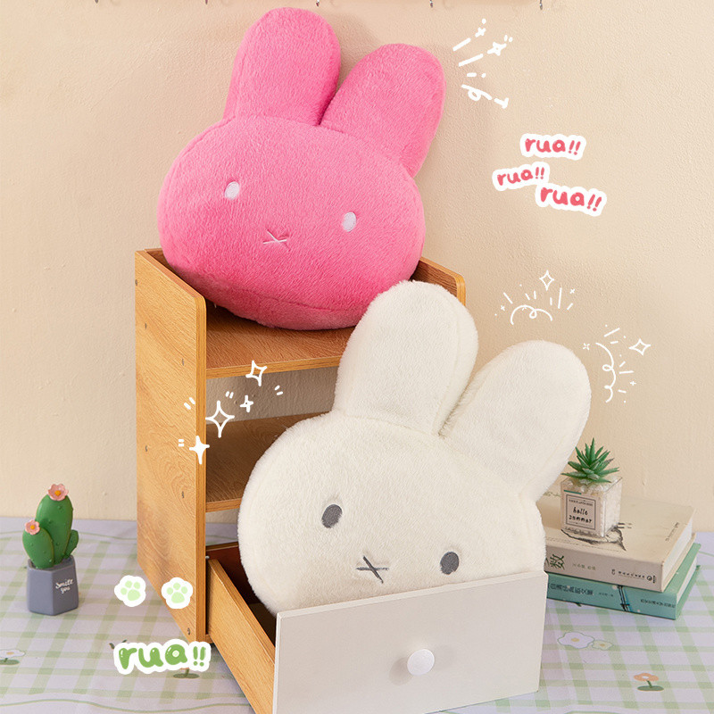 Miffy Miffy Miffy Rabbit Head Doll Cute Plush Pillow Free Men Women Bed ...